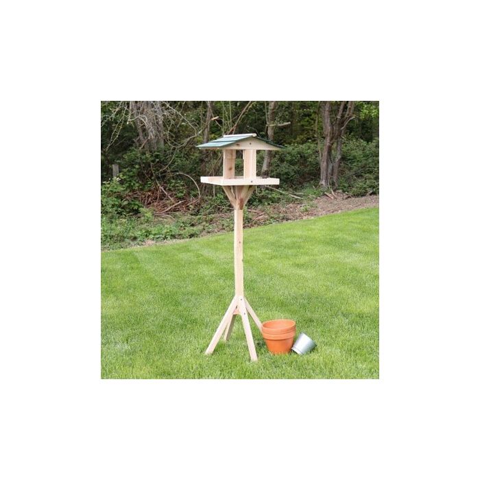 Freestanding Wooden Bird Table