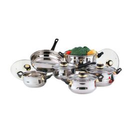 stainless steel 12 pc cookware set