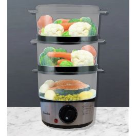 quest 3 layer food steamer