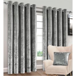 crushed velvet ring top curtains