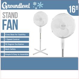 16 inch oscillating upright fan